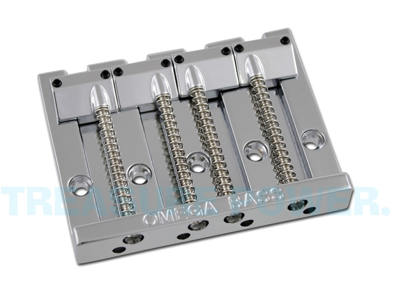 ＊ALLPARTS＊ オールパーツ ベースブリッジ OMEGA Bass Bridge Chrome 4-string BADASS バダス クローン